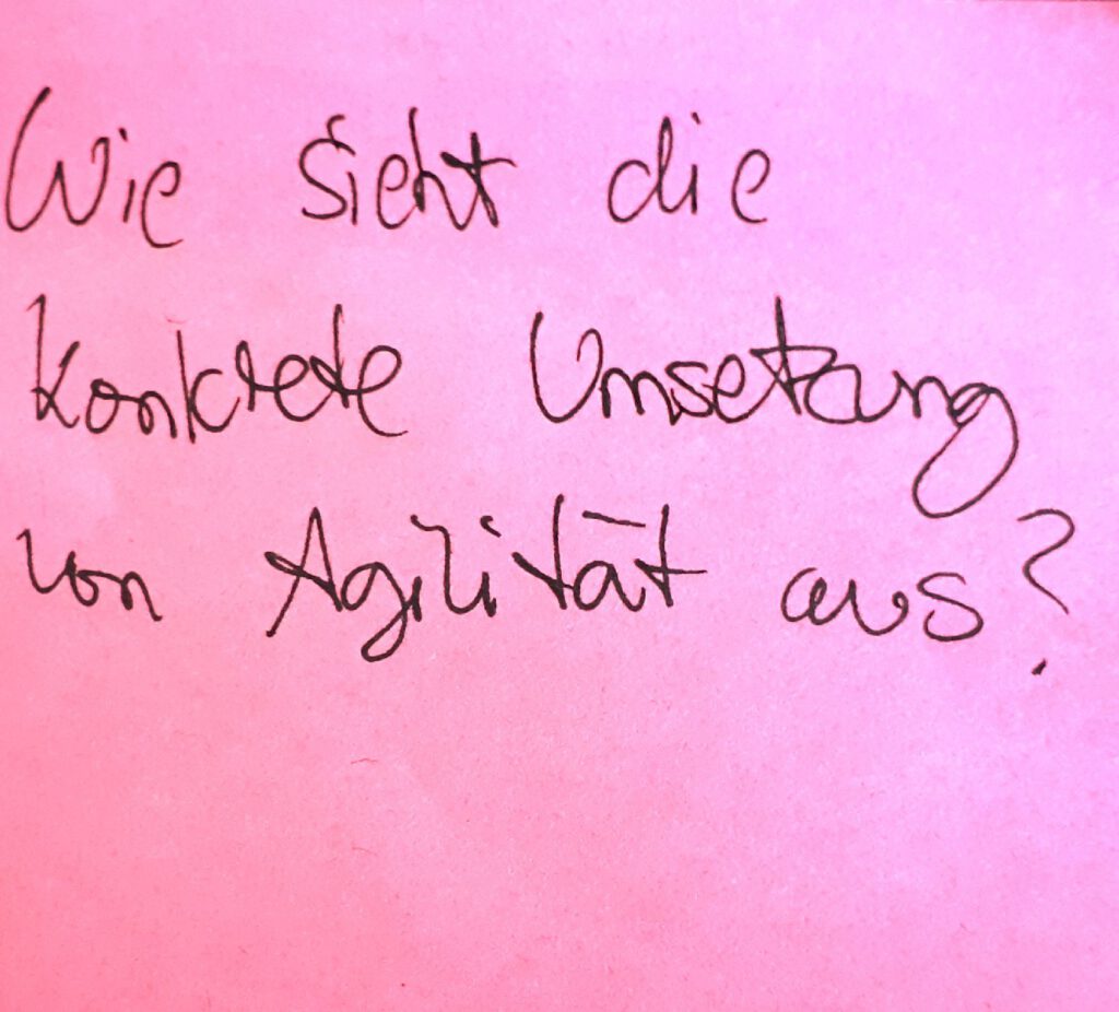 Wie sieht die konkrete Umsetzung von Agilität aus? - Show Your Work!